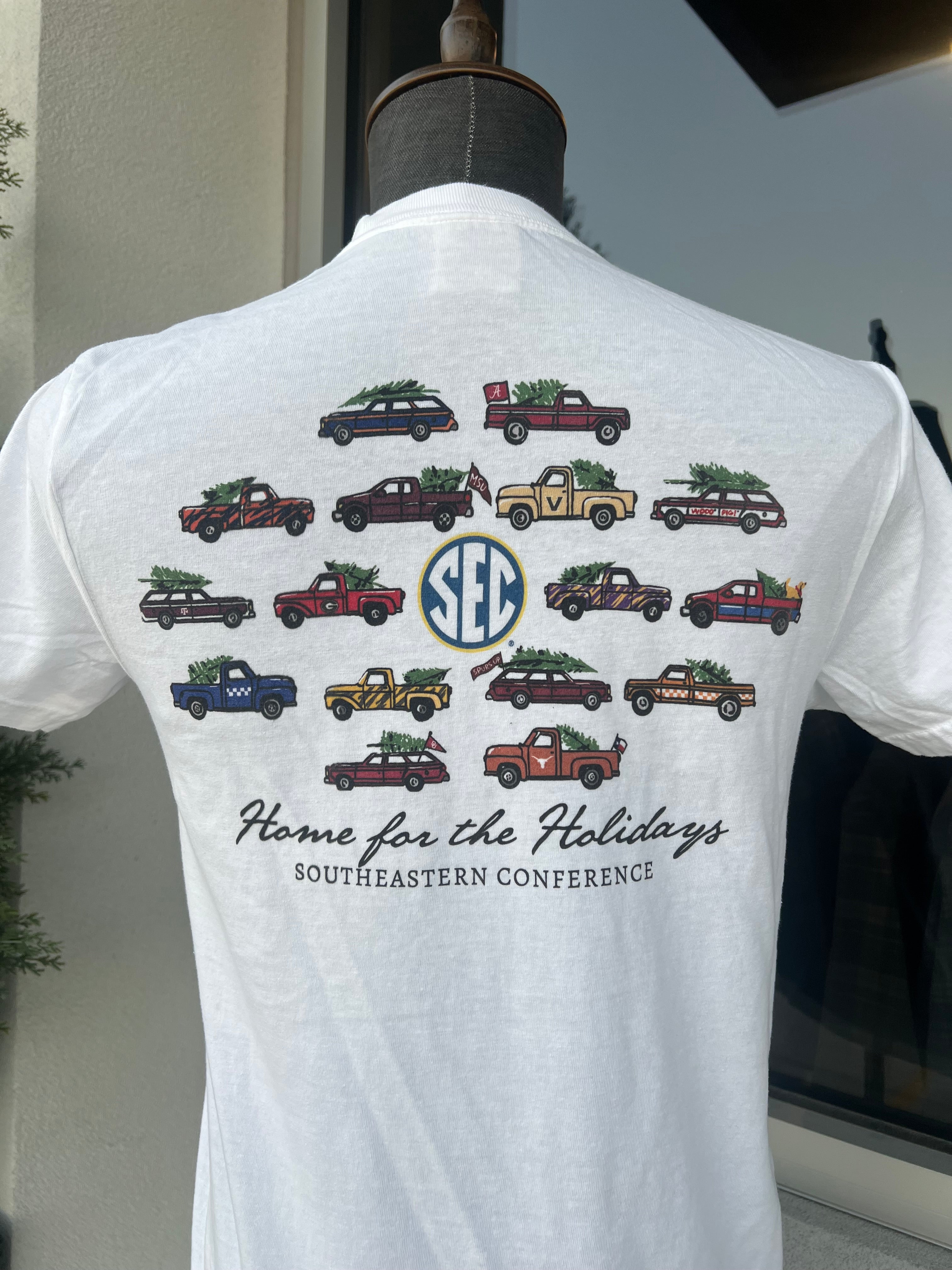 SEC Holiday Season SS T-Shirt (White) – Southern Gentleman